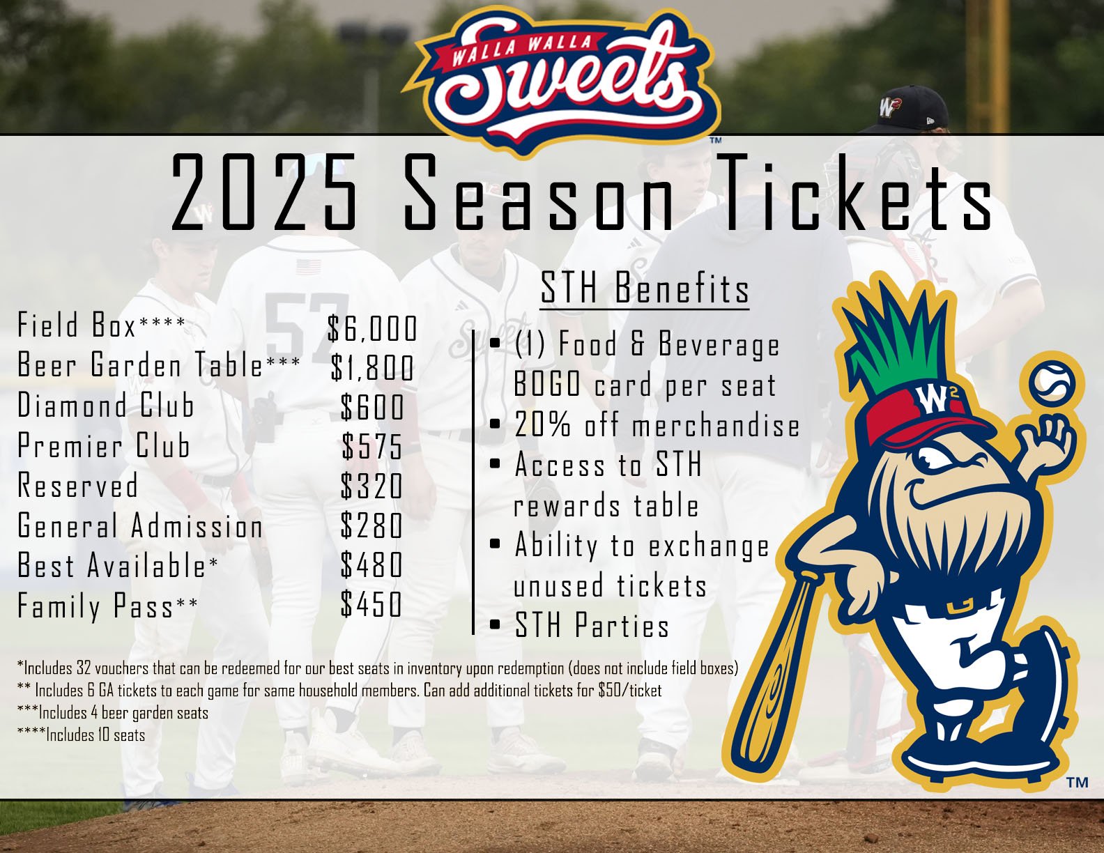 Season Ticket Memberships – Walla Walla Sweets Baseball
