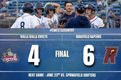 Hale and Runyan Go Deep in Series Finale – Walla Walla Sweets Baseball